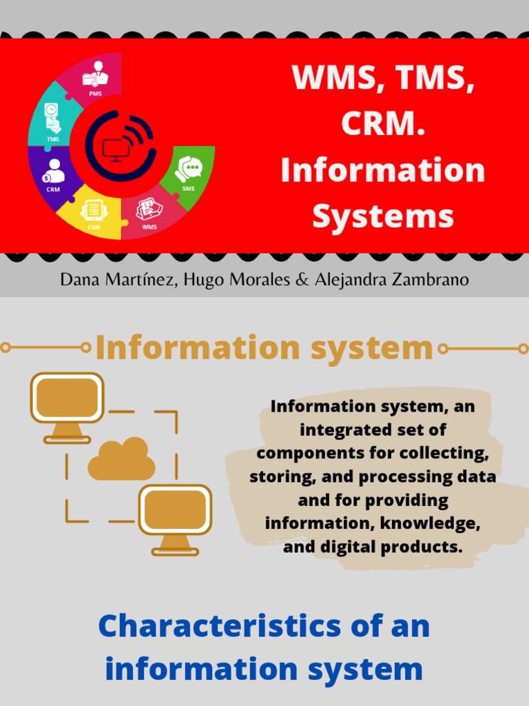 WMS, TMS, CRM. Information Systems | PDF | Customer Relationship ...