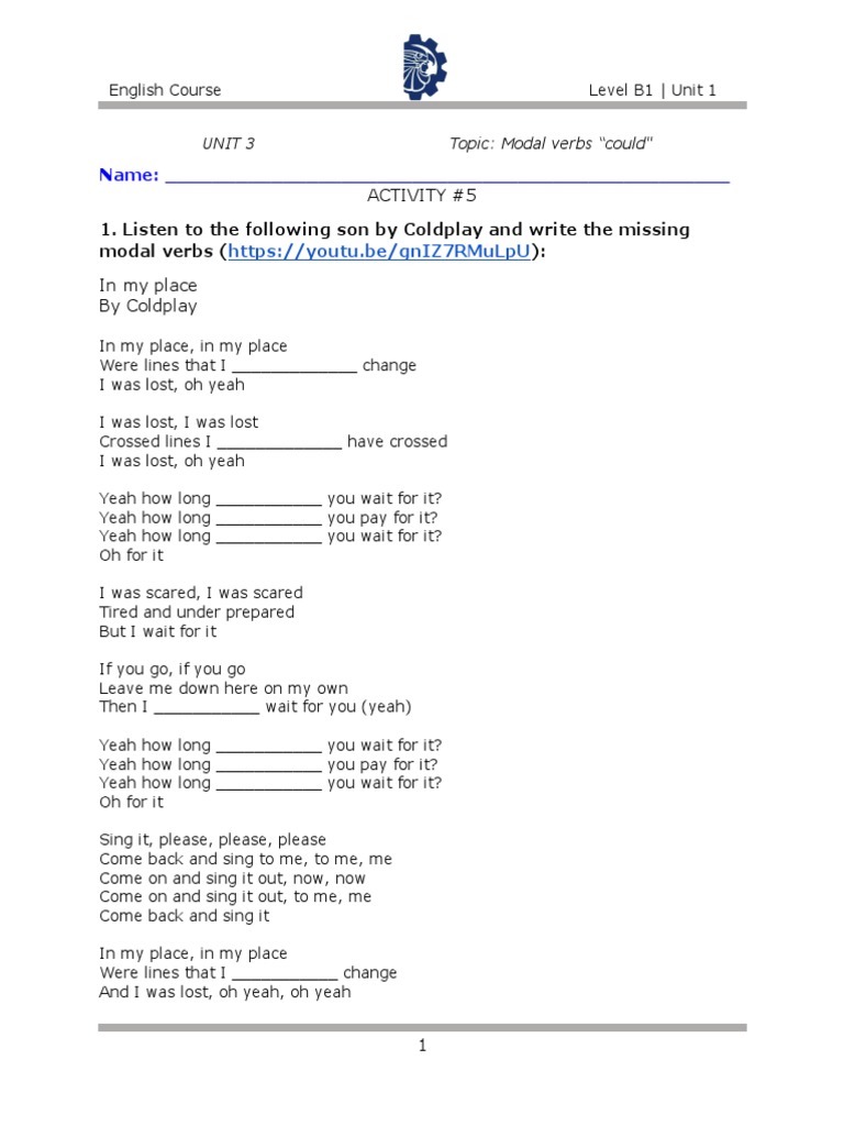 3.3 Modal Verbs Mix - Listening - Exercise | PDF