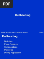 Bullheading Procedure and Calculations | PDF | Pressure | Casing (Borehole)