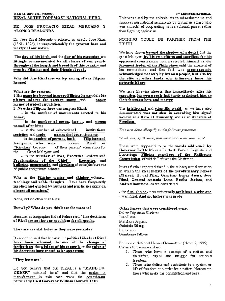 Why Jose Rizal Rose Above All Others to Become the Foremost National ...