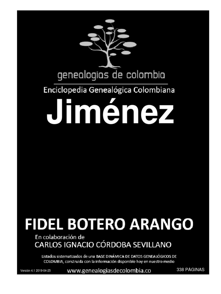 Jiménez | PDF | Colombia | Apellido