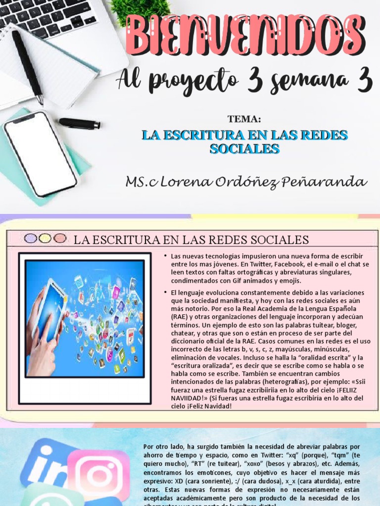 La Escritura en Las Redes Sociales Segundo Último | PDF