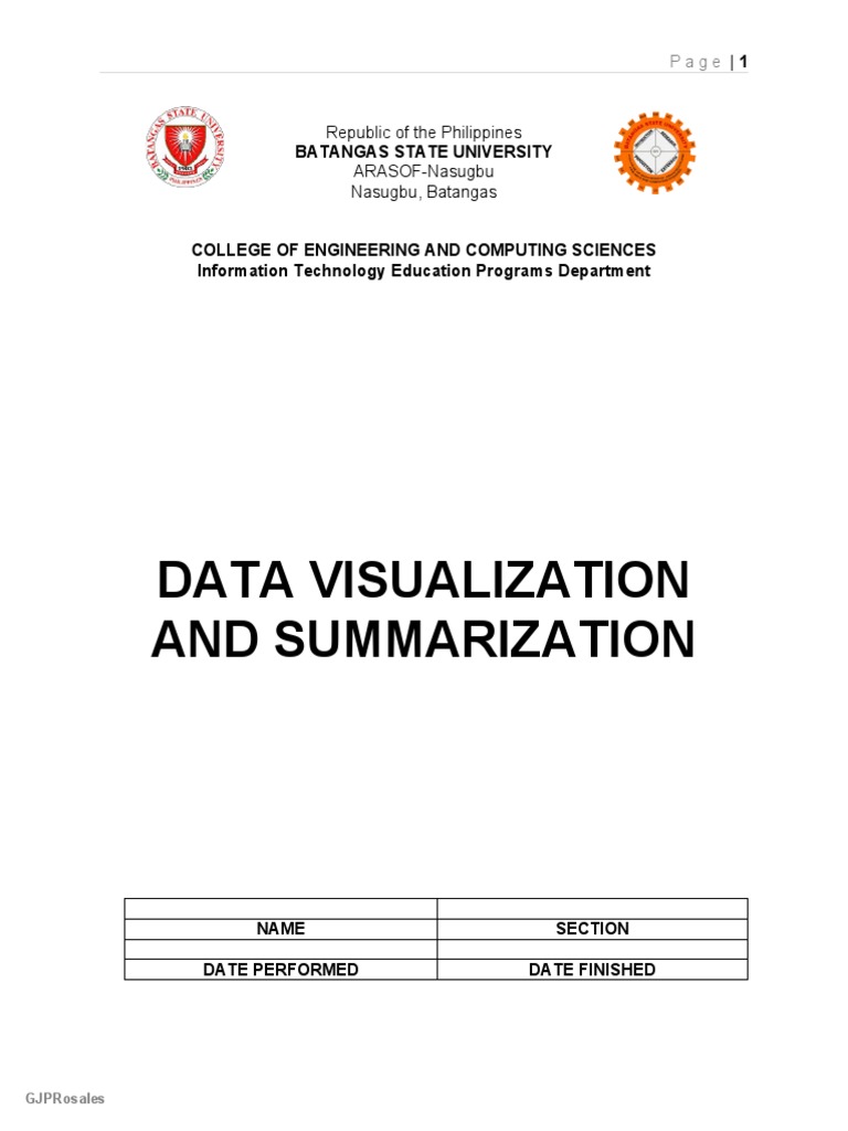 Data Visualization and Summarization | PDF | Analytics | Predictive Analytics