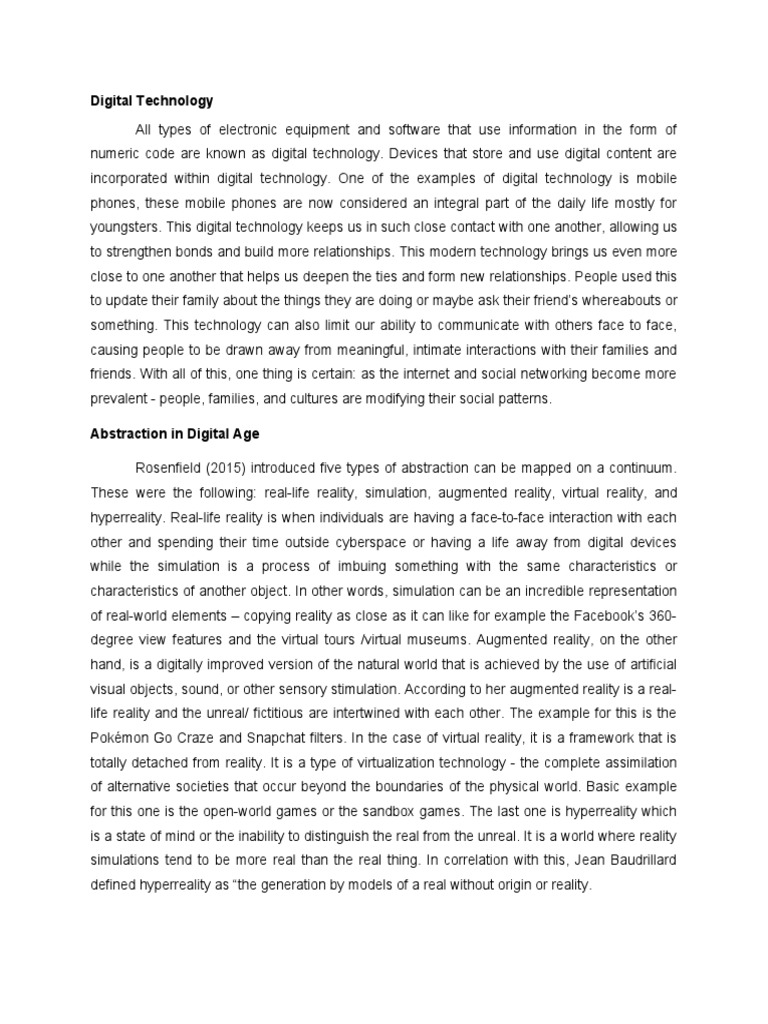 Synthesis RRLs | PDF | Reality | Augmented Reality