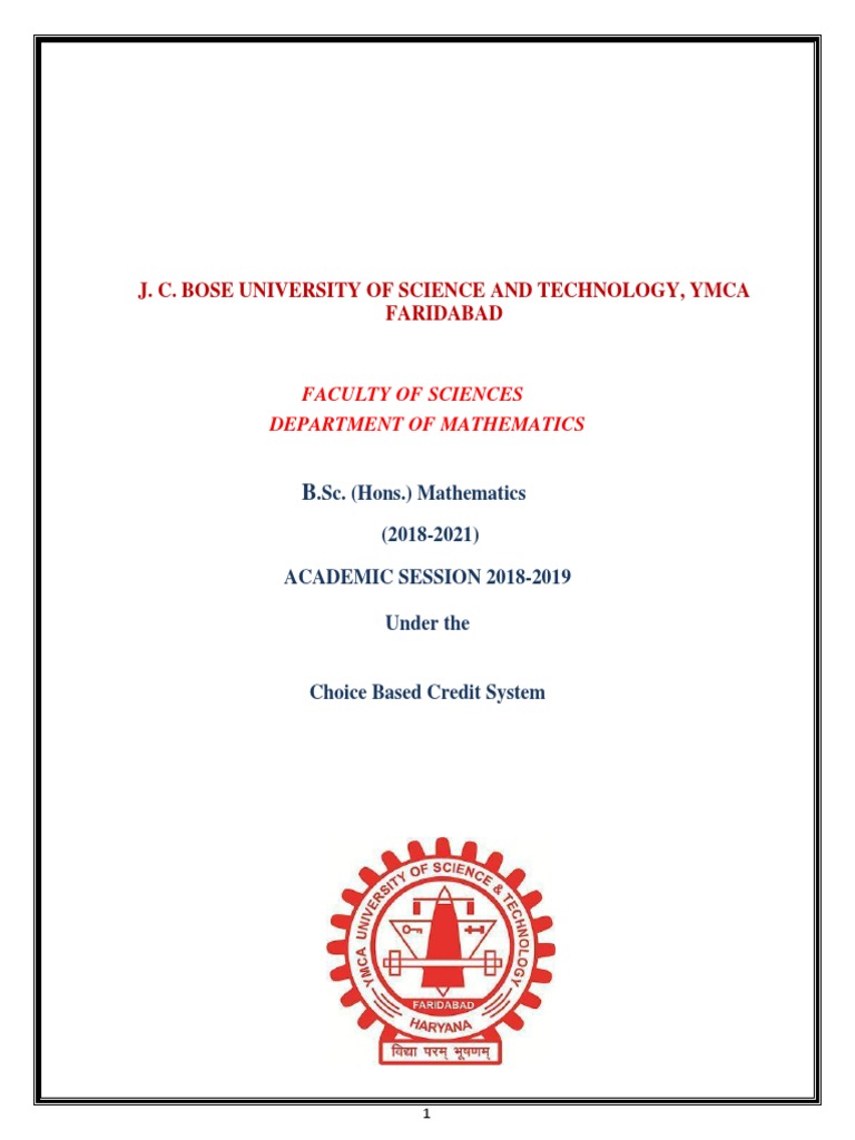 B.Sc. Mathematics Syllabus 2018-2021 | PDF | Atomic Orbital | Magnetic ...