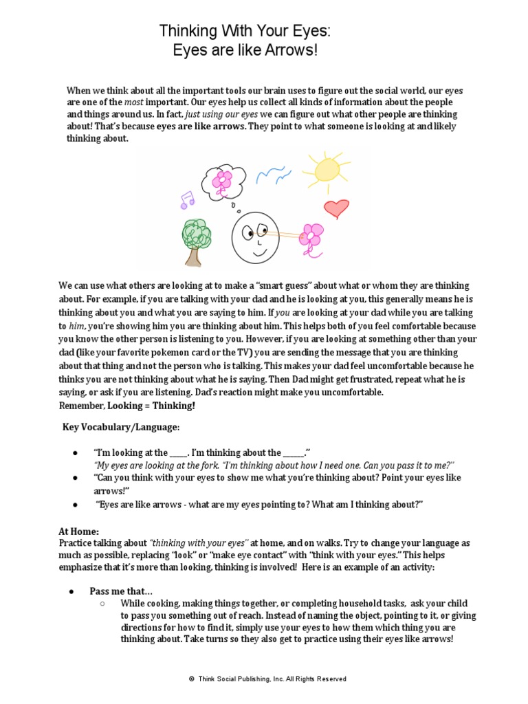Thinking With Your Eyes - Eyes Are Like Arrows | PDF | Cognitive ...