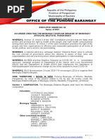 Sample Barangay Session Minutes | PDF | Government | Justice