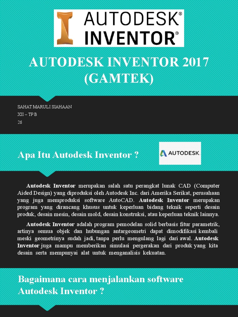 Autodesk Inventor 2017 (Gamtek) | PDF | Komputer