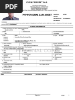 PNP Physical Fitness Test Form 2025 | PDF