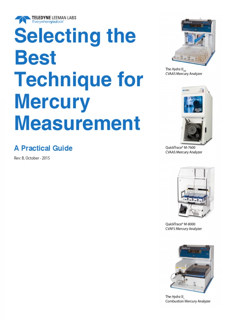 Selecting The Best Technique For Mercury Measurement: A Practical Guide ...