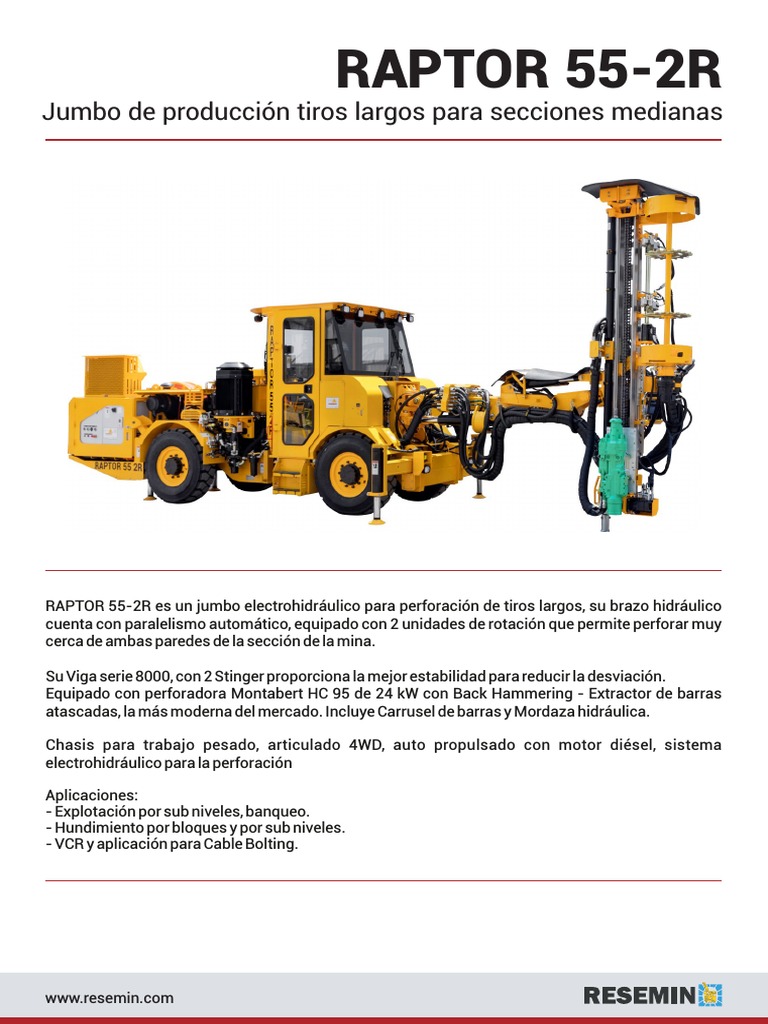 Raptor 55-2R | PDF | Ingeniería mecánica | Bienes manufacturados