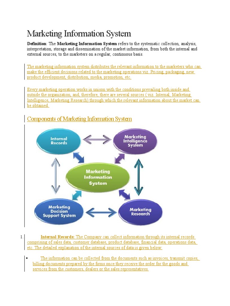 Marketing Information System | PDF | Marketing | Marketing Research