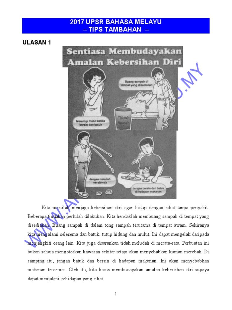 Tips Tambahan Upsr Bm Pdf