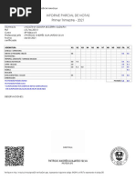 Formato de Informe Parcial de Notas | PDF