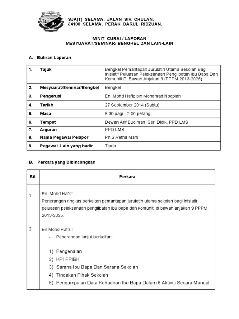 Minit Curai (Kosong) | PDF