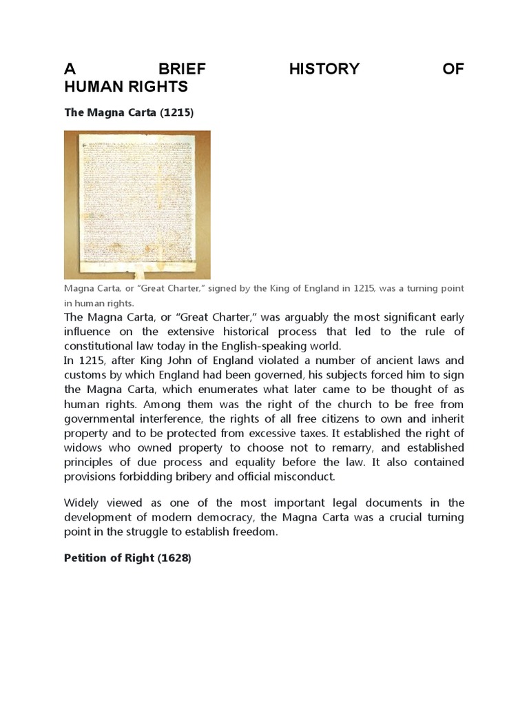 Human Rights Introduction | PDF | Human Rights | Magna Carta