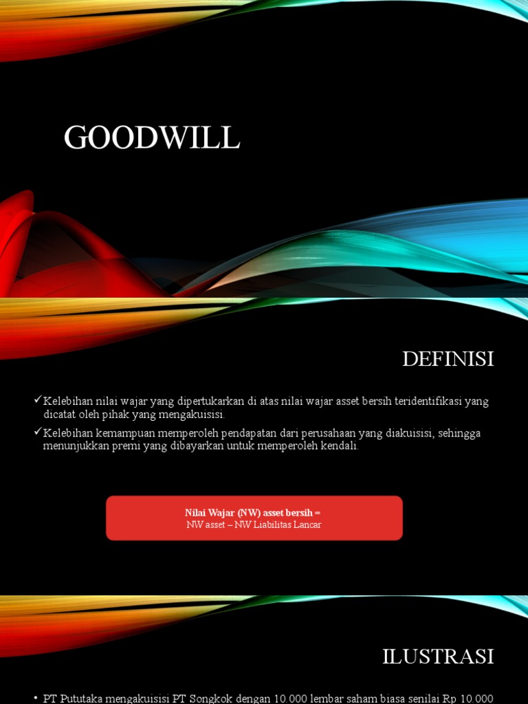 Akuntansi Goodwill dalam Akuisisi Perusahaan | PDF