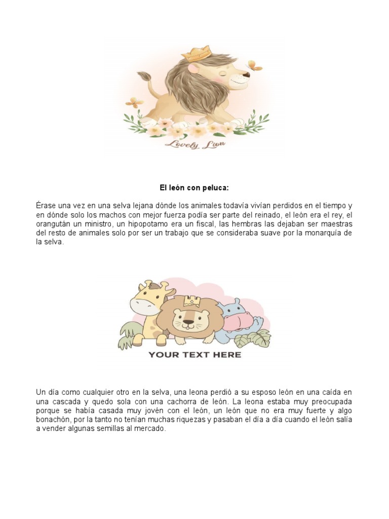 El Leon Con Peluca | PDF | León