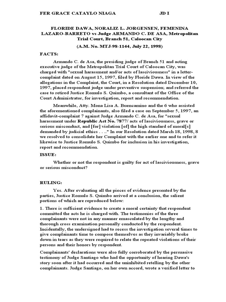 Dawa Vs de Asa | PDF | Judiciaries | Judge