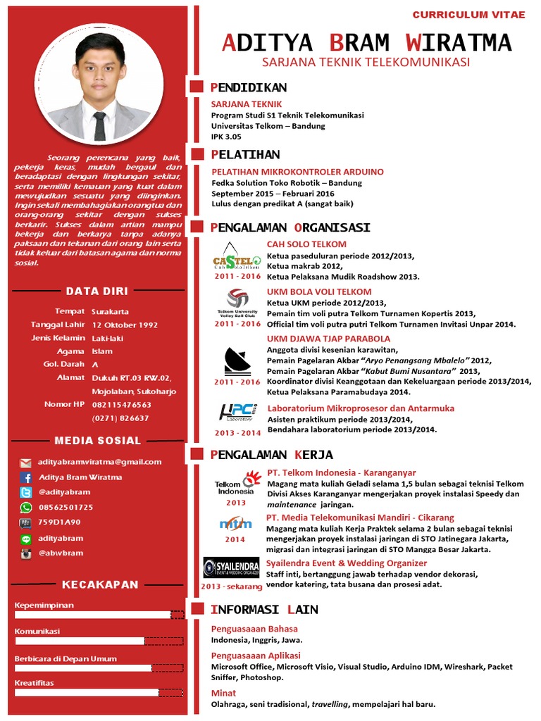 Curriculum Vitae Indonesia Asli | PDF