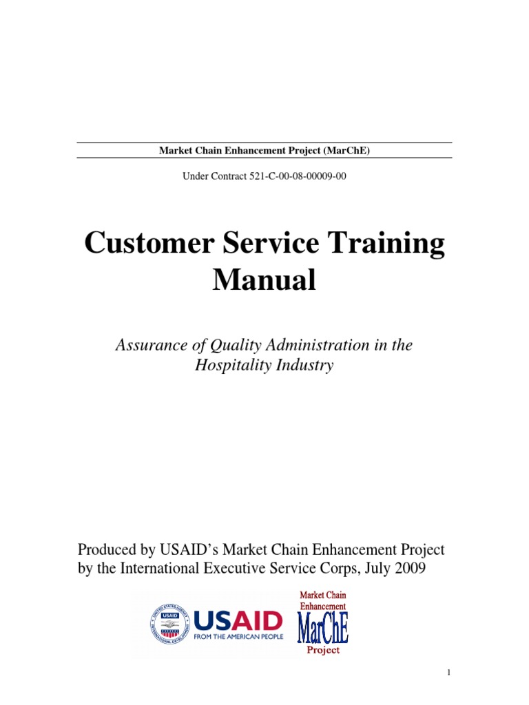 Customer Service Training Manual | PDF | Foods