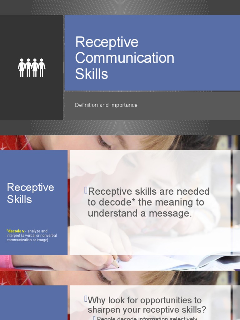 Lesson 2 Receptive Communication | PDF | Communication | Reading ...