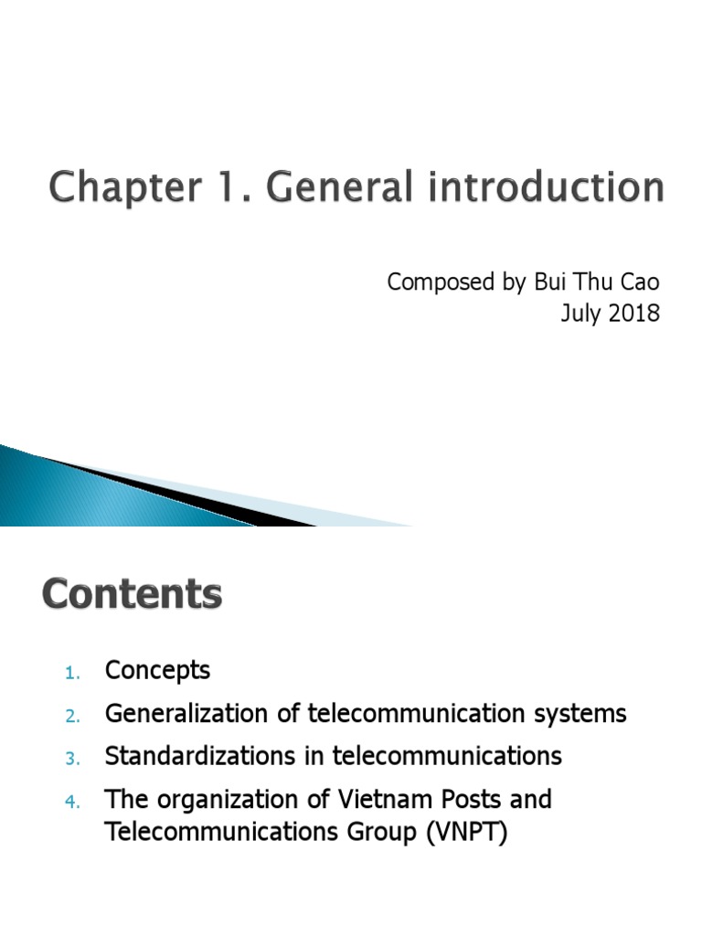 Chapter 1. General Introduction | PDF | Duplex (Telecommunications) | Computer Network