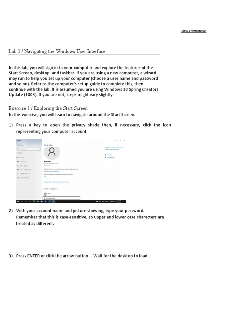 Module 1 - Unit 2-LE2 | PDF | Window (Computing) | Computing Platforms