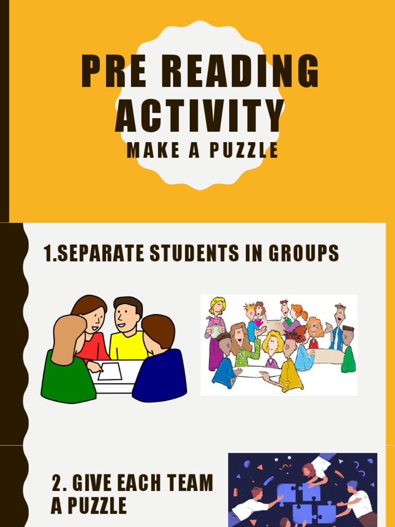 Pre Reading Activity: Make A Puzzle | PDF