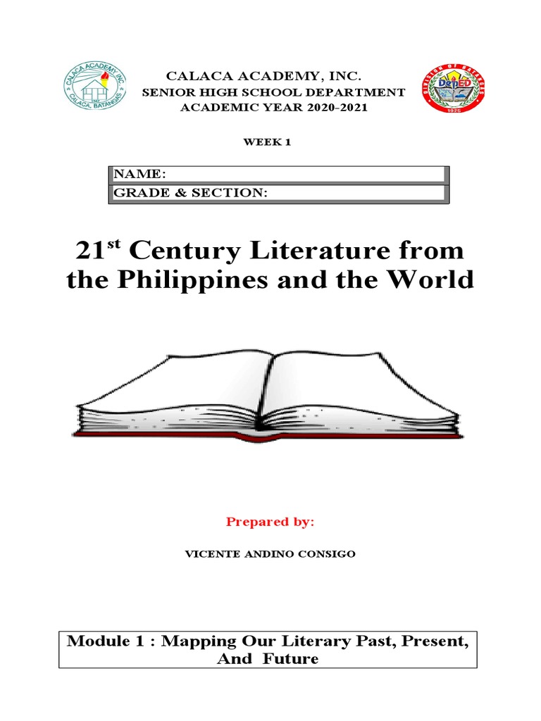 21st Century Lesson One Worksheet | PDF | Philippines | Traditions