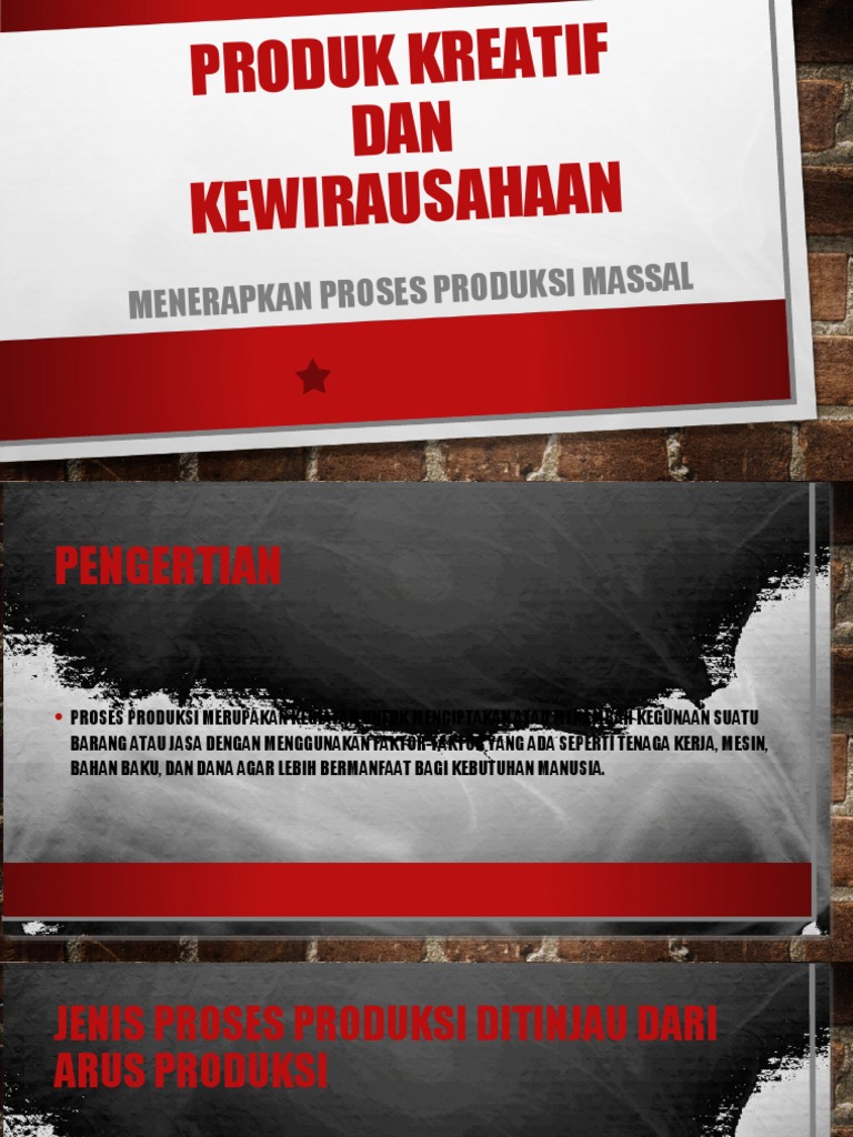 Penerapan Proses Produksi Massal | PDF | Griya & Taman