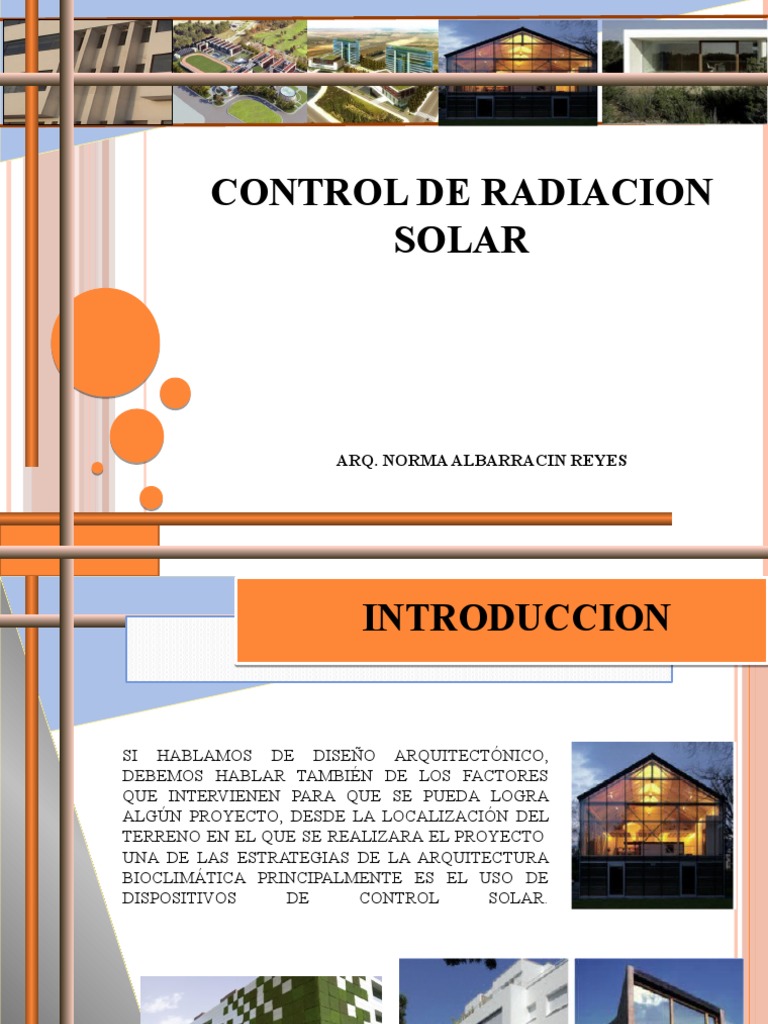 Control de Radiación Solar en Arquitectura | PDF | Energía solar ...