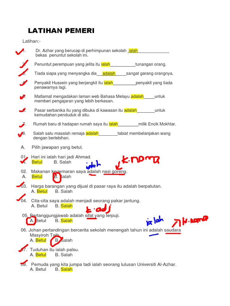 HW Kata Pemeri | PDF
