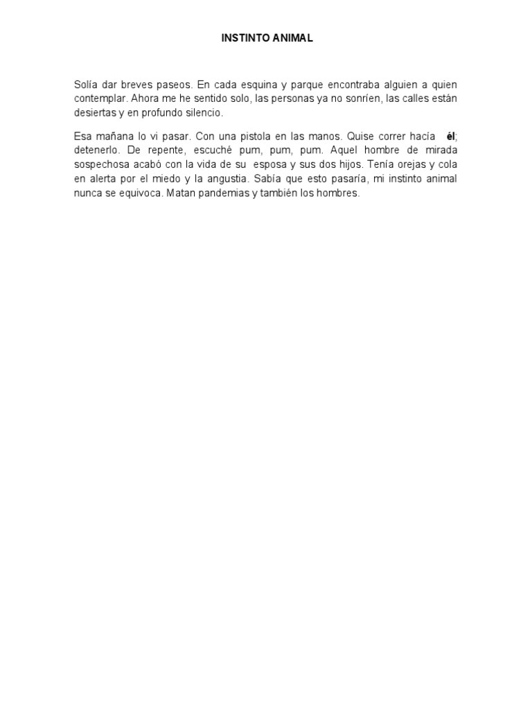 Instinto Animal | PDF
