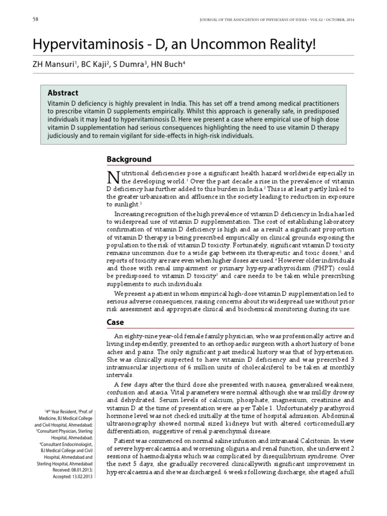 013 CR Hypervitaminosis | PDF | Vitamin | Diseases And Disorders