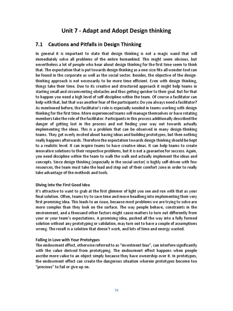 Adapting Design Thinking for Success | PDF | Design Thinking | Design