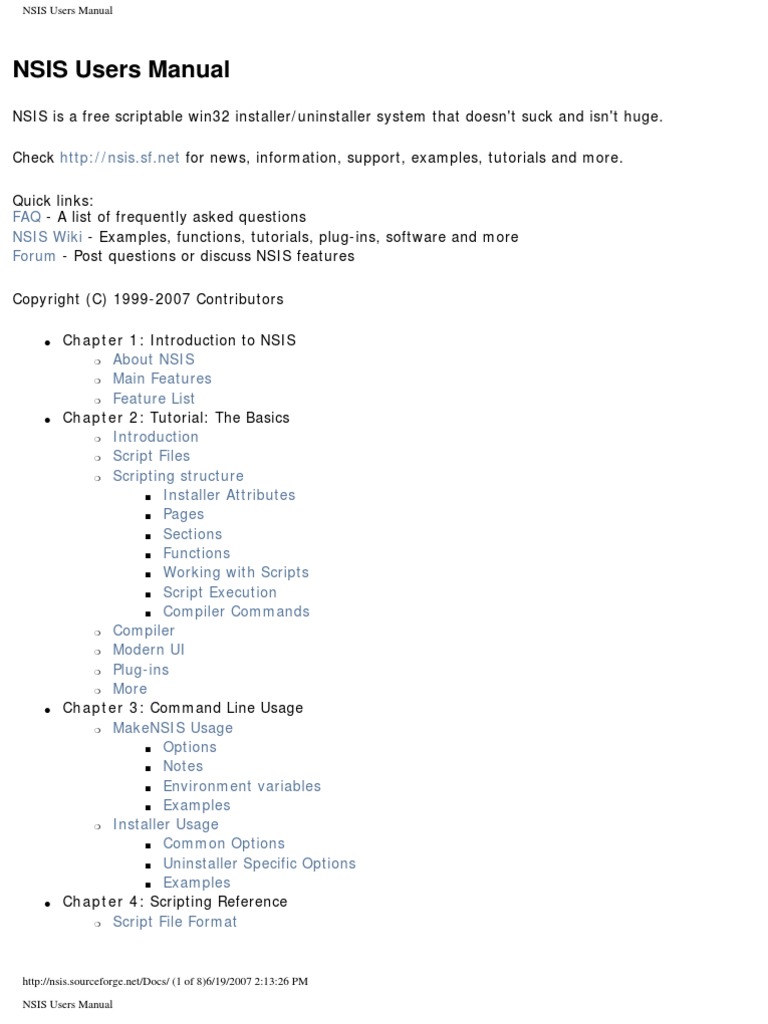 Manual Nsis | PDF | Installation (Computer Programs) | Windows Registry