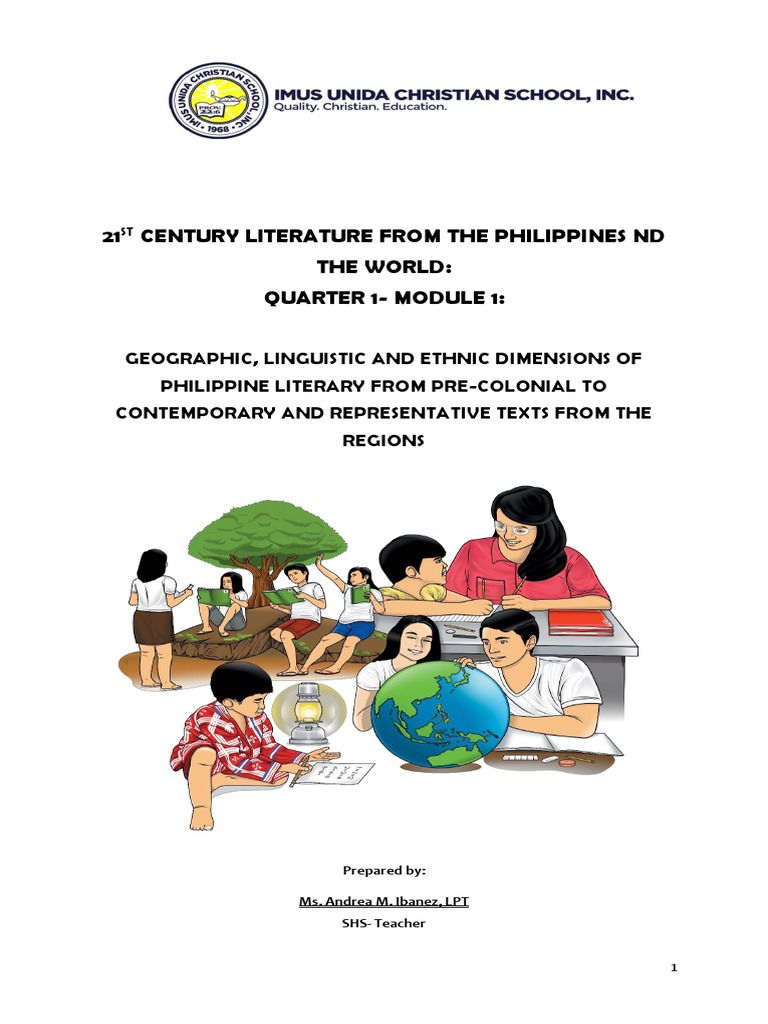 1st Quarter-Module 1-21st Century Literature From The Philippines and ...