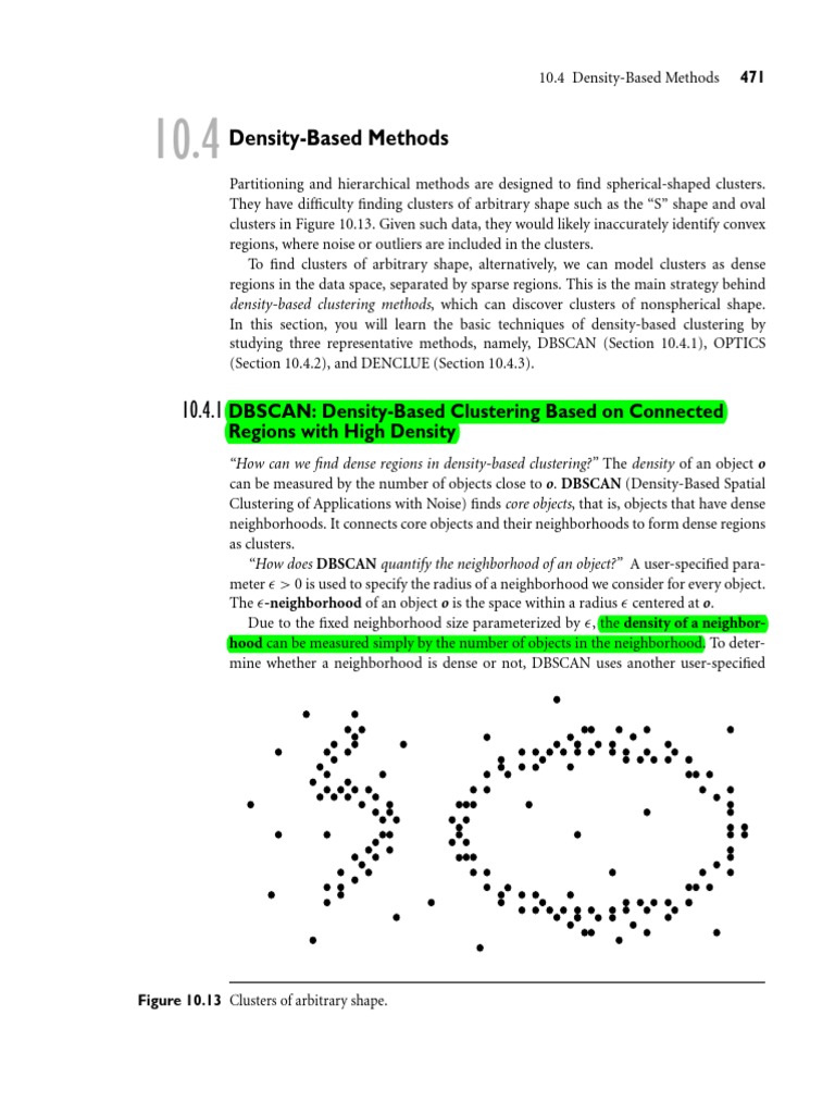 Density-Based Methods: DBSCAN: Density-Based Clustering Based On ...