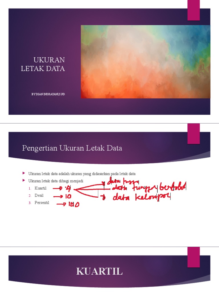 Ukuran Letak Data: Kuartil dan Desil | PDF | Metode & Bahan Ajar