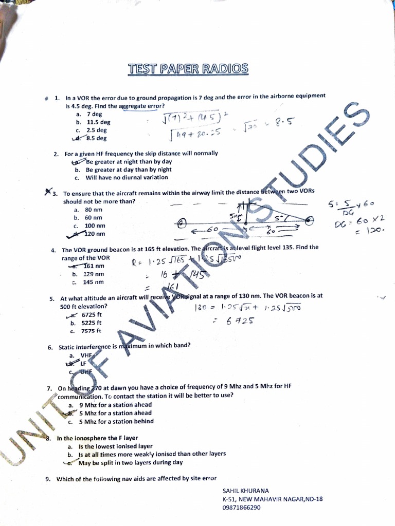 Tudies: Test Paper Radios | PDF | Radar | High Frequency