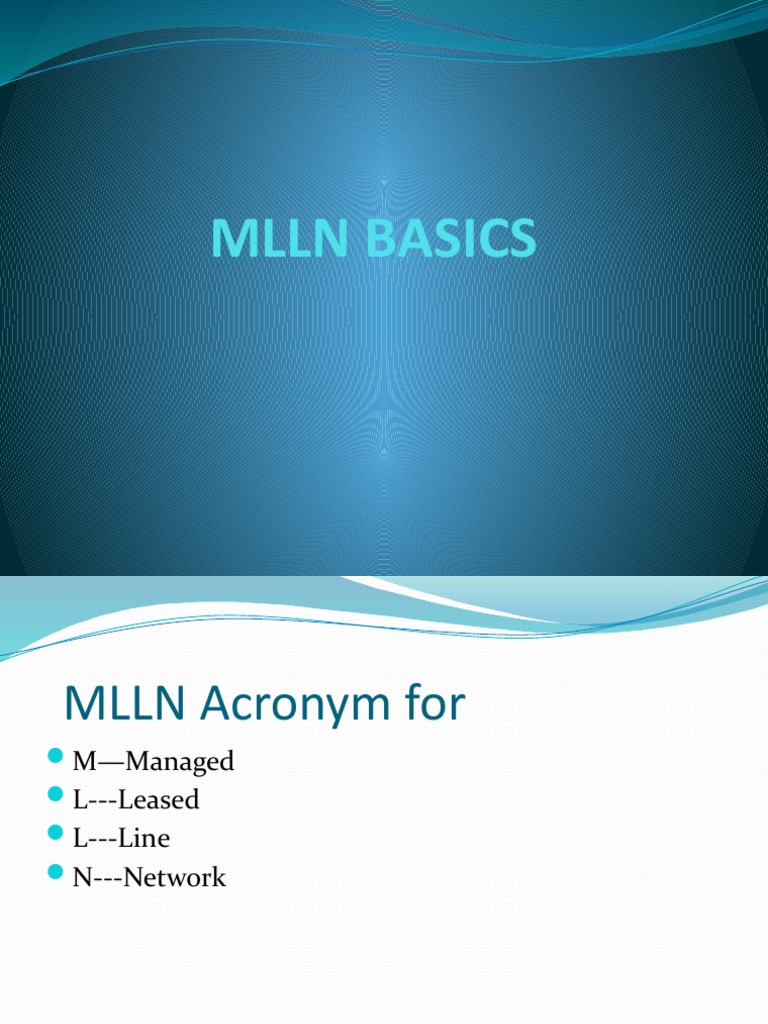 MLLN | PDF | Modem | Last Mile