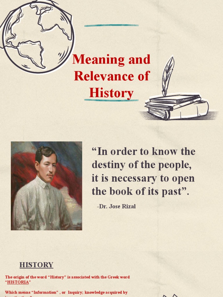 Meaning and Relevance of History | PDF | Science | Cognition