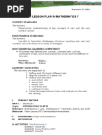 Grade 7 Mathematics LAS | PDF | Set (Mathematics) | Numbers