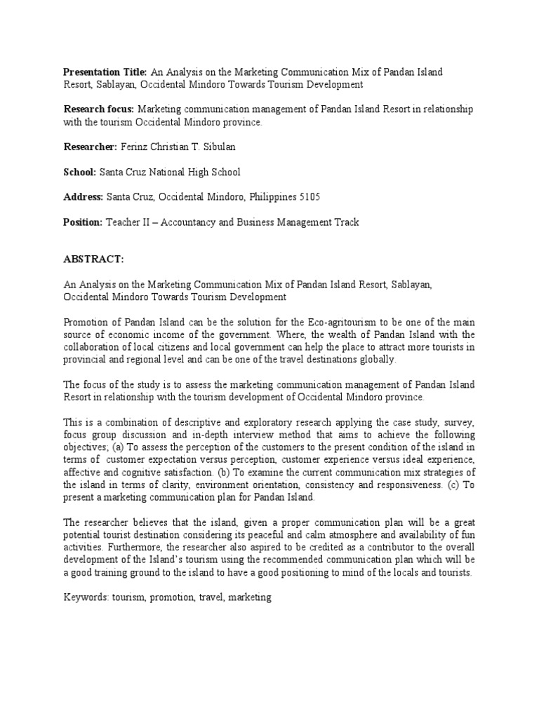 Abstract Research Proposal | PDF