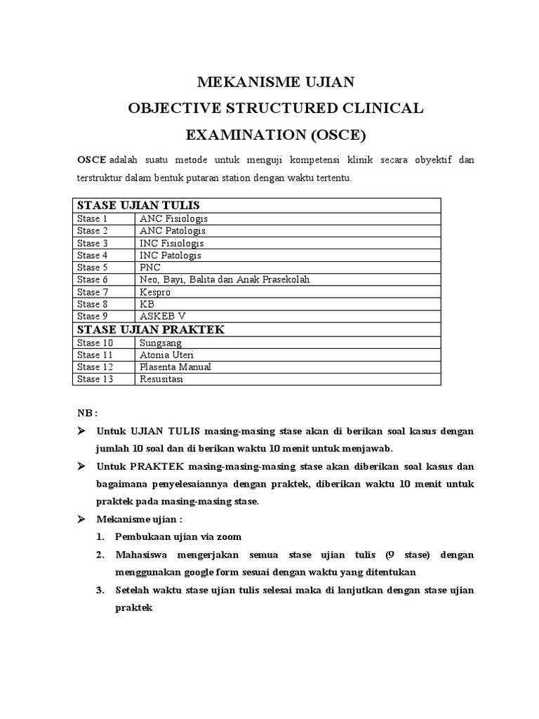 Mekanisme Osce | PDF | Sains & Matematika