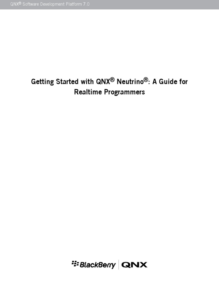 Getting Started With QNX Neutrino | Download Free PDF | Operating ... Getting Started With QNX Neutrino | Download Free PDF | Operating ...
