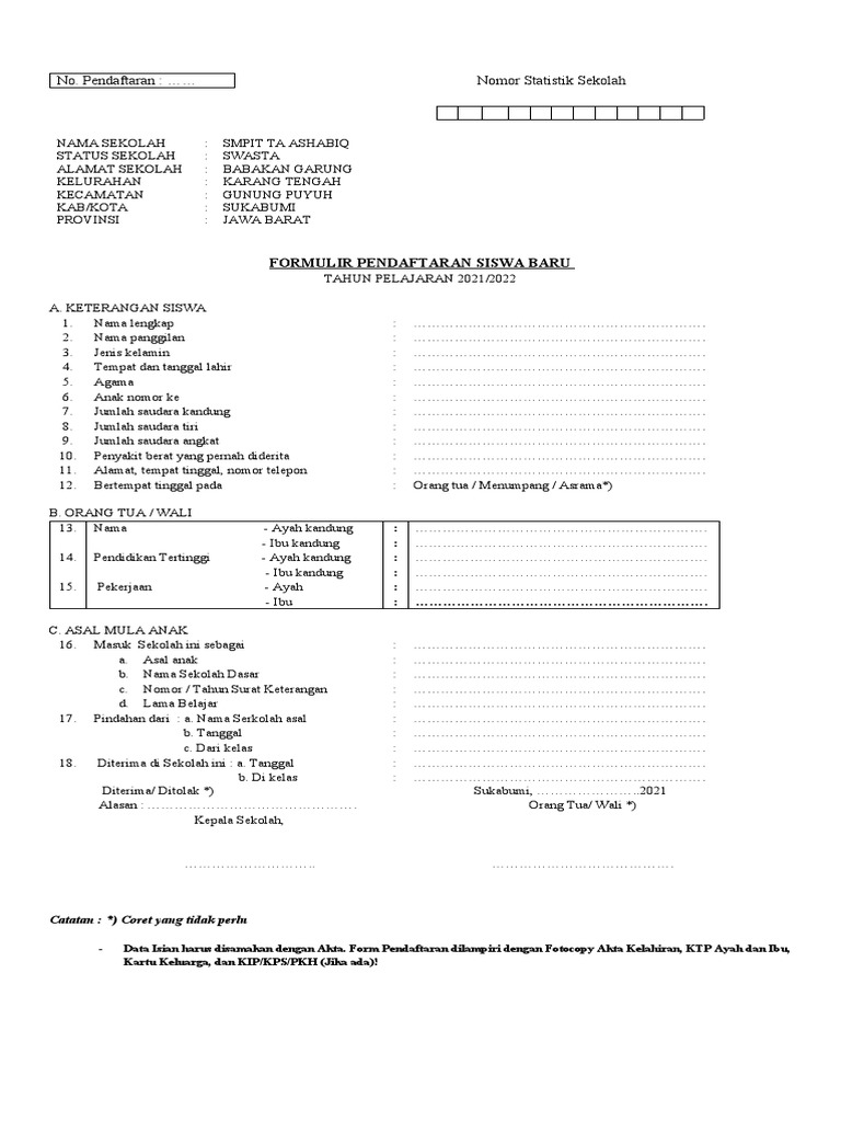 Format S1 PPDB | PDF