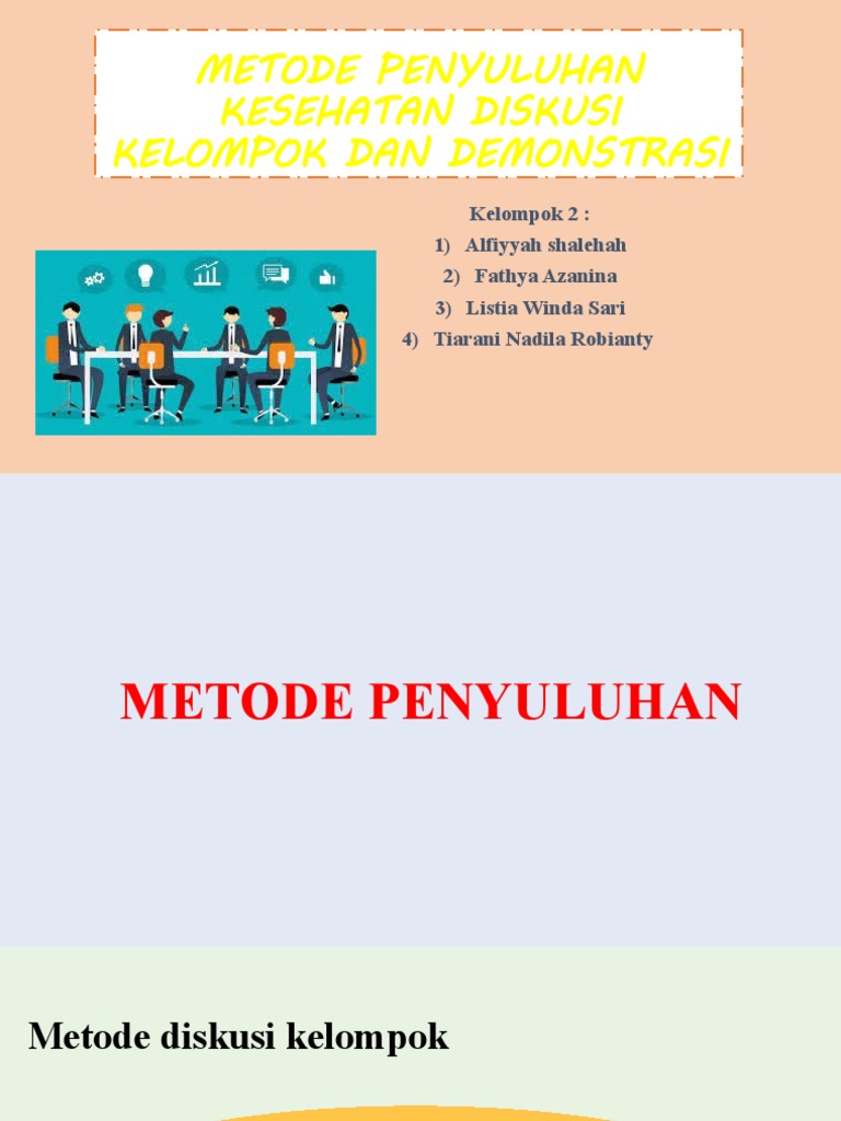 Metode Penyuluhan Kesehatan Diskusi Kelompok | PDF