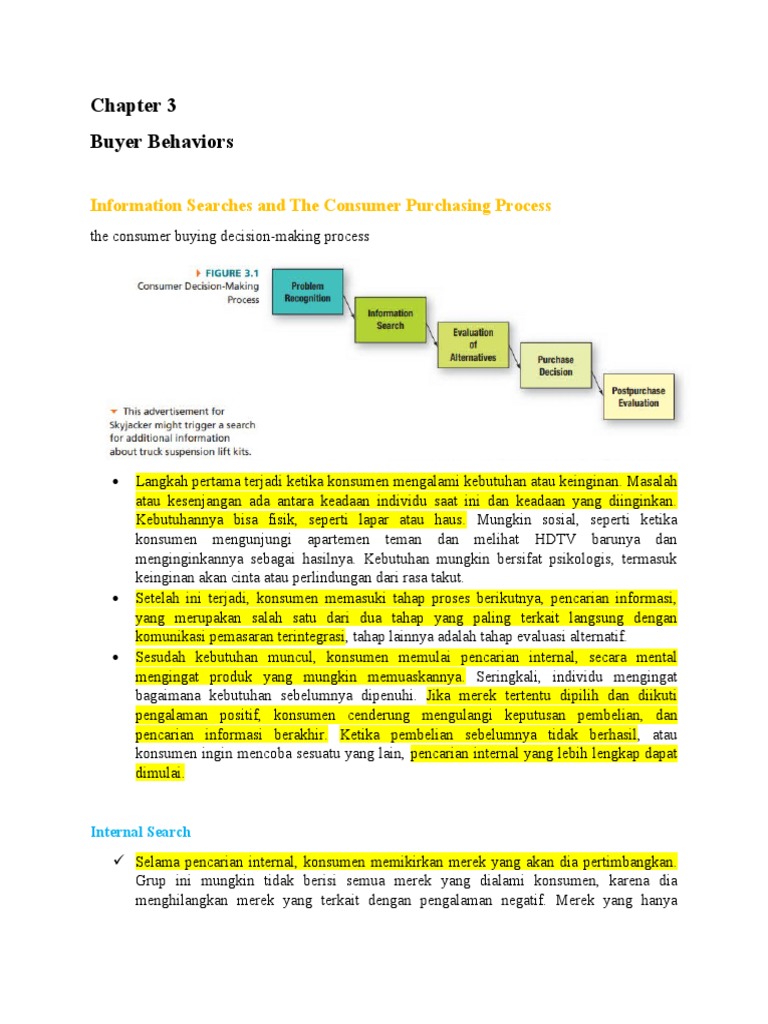 Chapter 3: Consumer Behaviors | PDF